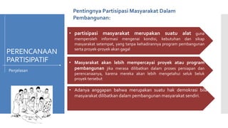 Perencanaan partisipatif | PPTX