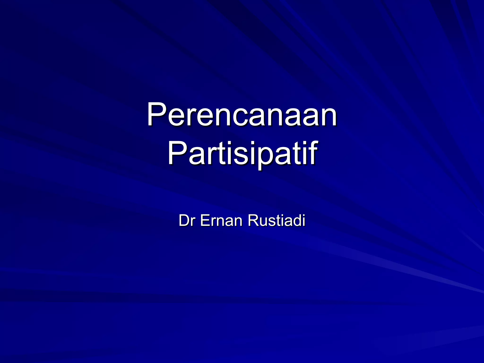 Perencanaan partisipatif | PDF