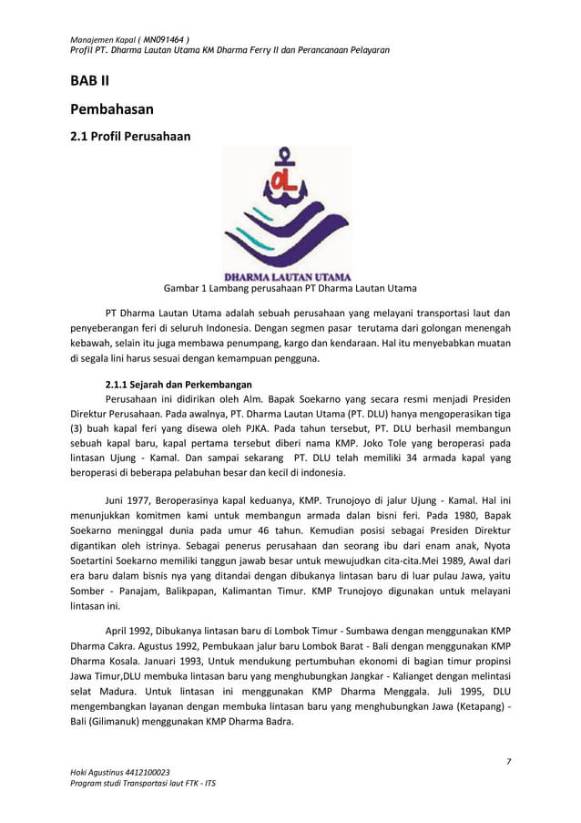 Perencanaan pelayaran dan voyage calculation km dharma ferry ii | PDF