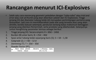 Perencanaan peledakan | PDF