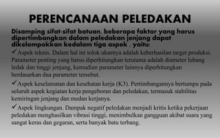 Perencanaan peledakan | PDF