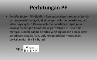 Perencanaan peledakan | PDF