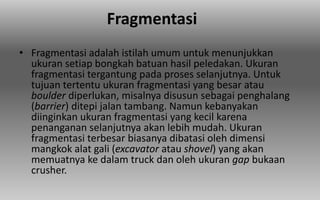 Perencanaan peledakan | PDF