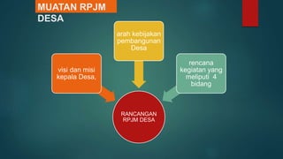 Perencanaan pembangunan desa | PPTX