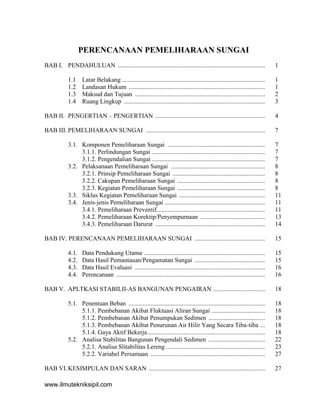 Perencanaan Pemeliharaan Sungai dan bangunannya.pdf