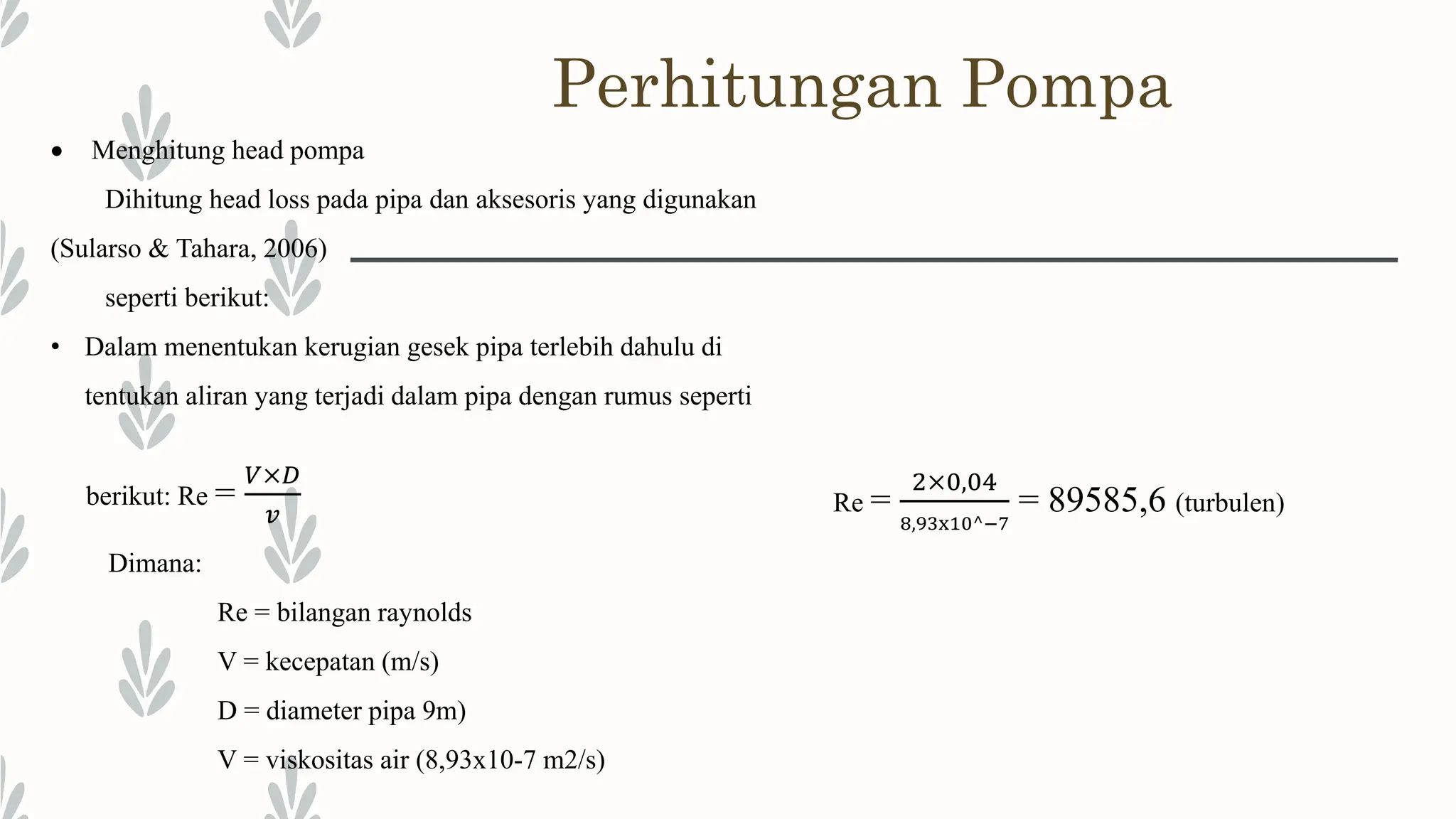 Perencanaan Pemilihan Pompa Sentrifugal untuk Penyaluran Air Bersih.pptx
