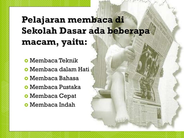 Perencanaan pengajaran membaca | PPTX