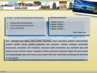 Perencanaan pengembangan fasilitas wisata danau | PPT
