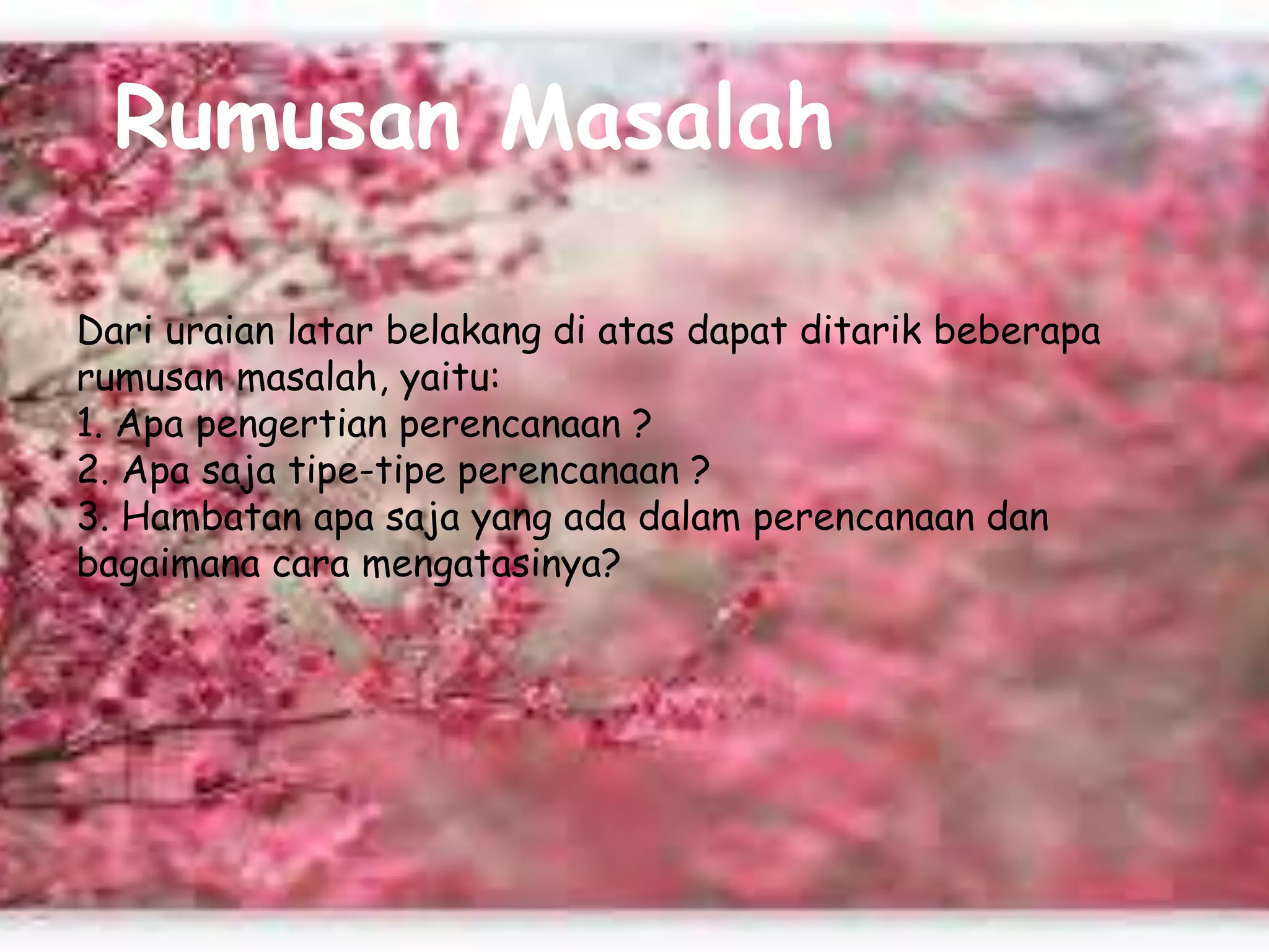 Perencanaan (planning) | PPT