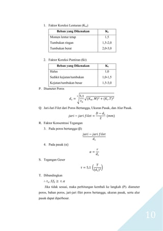 Perencanaan Poros Pisau Mesin Pemarut Kelapa | PDF