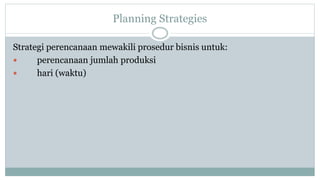 Perencanaan produksi | PPTX