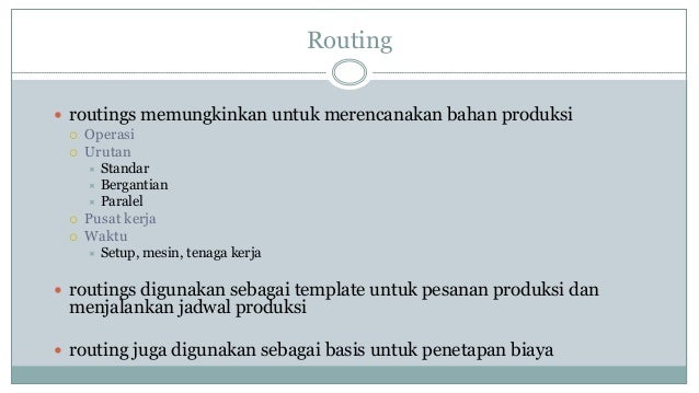 Perencanaan produksi