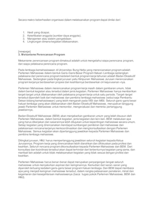 Perencanaan program dan penyusunan usulan kegiatan | DOCX