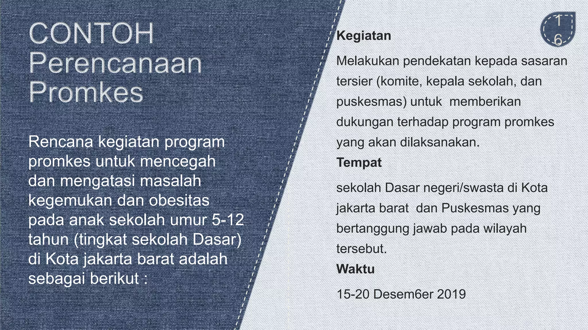 Perencanaan promosi kesehatan | PPTX