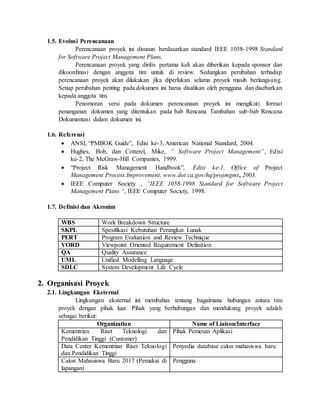 Perencanaan proyek | PDF