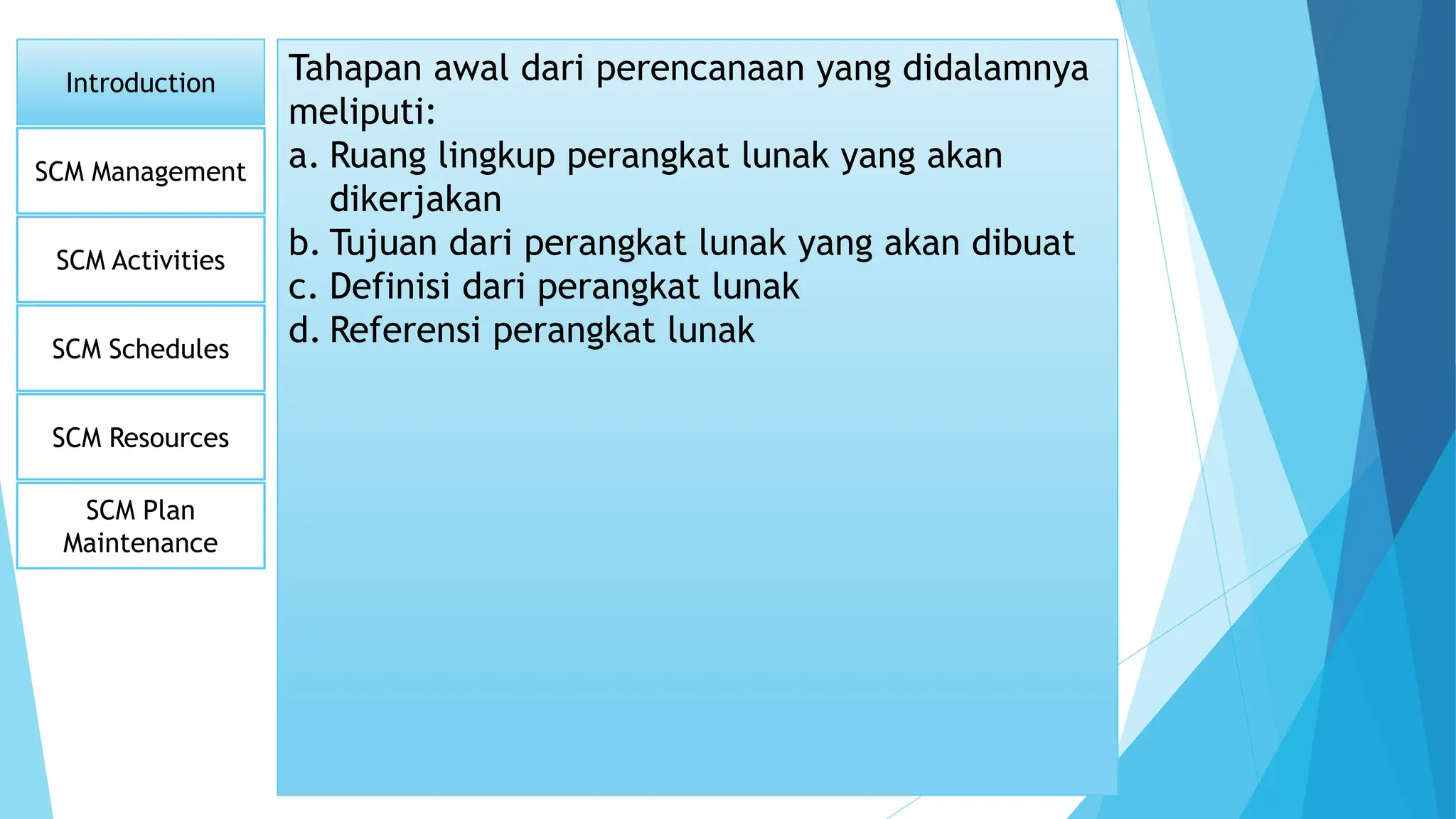 Perencanaan Proyek Perangkat Lunak menggunakan IEEE SCM | PPTX