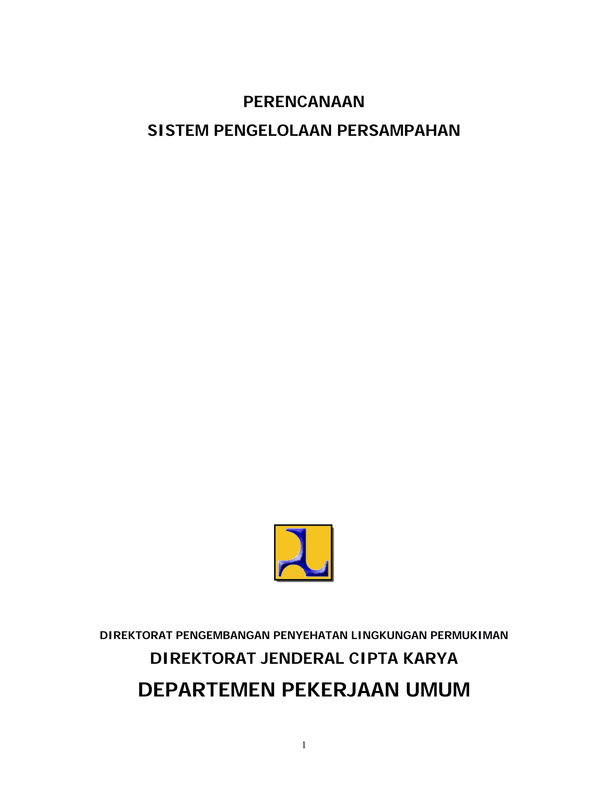 Perencanaan sistem pengelolaan persampahan | PDF