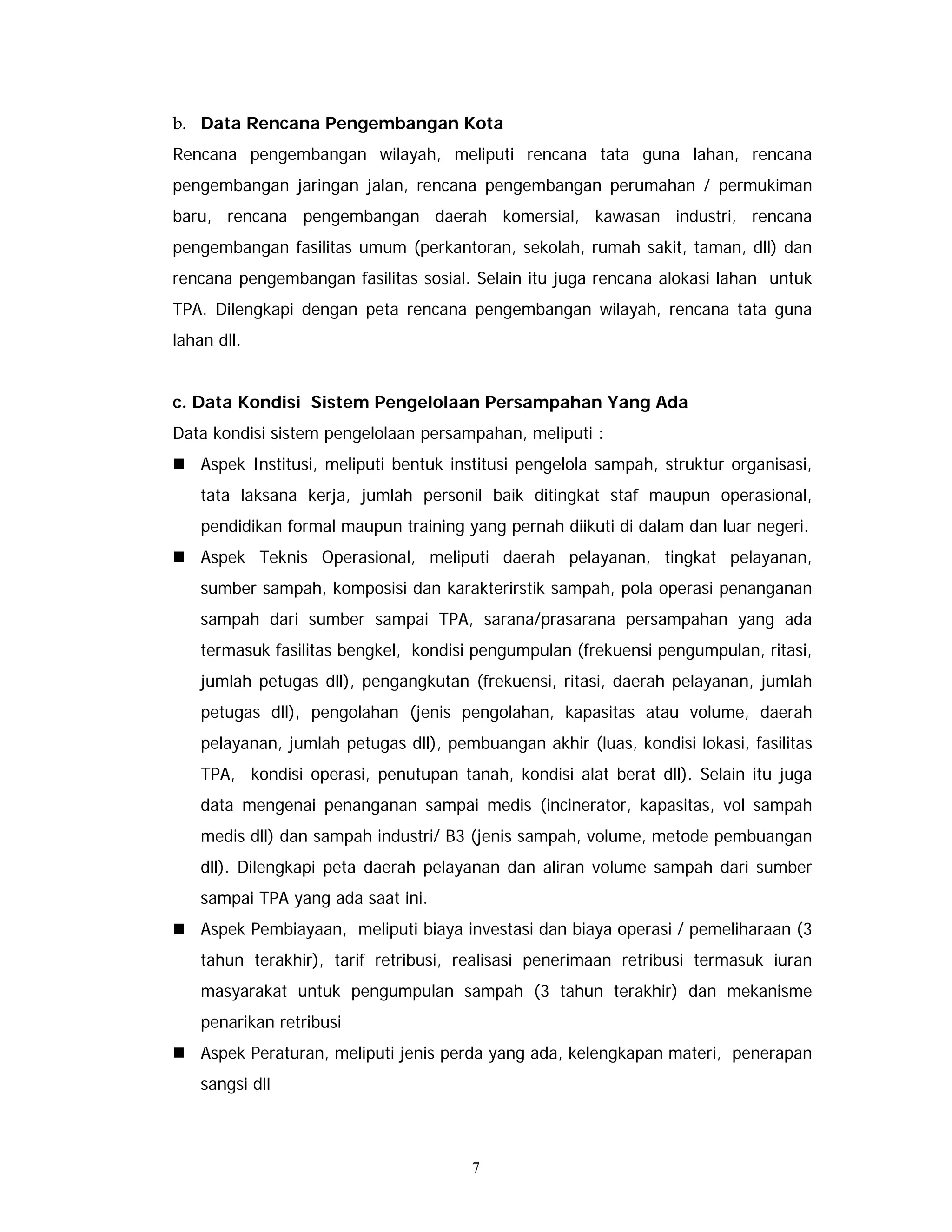 Perencanaan sistem pengelolaan persampahan | PDF