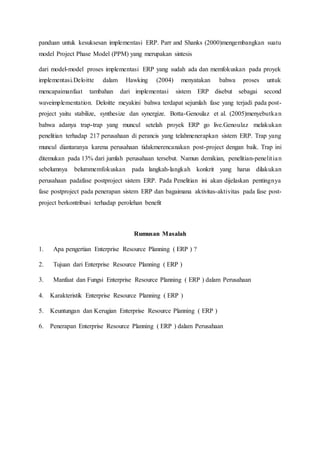 Perencanaan sumber daya perusahaan sia (diah arum nihaya 43219110210) (2) | DOCX