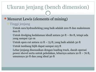 Perencanaan tambang | PPT