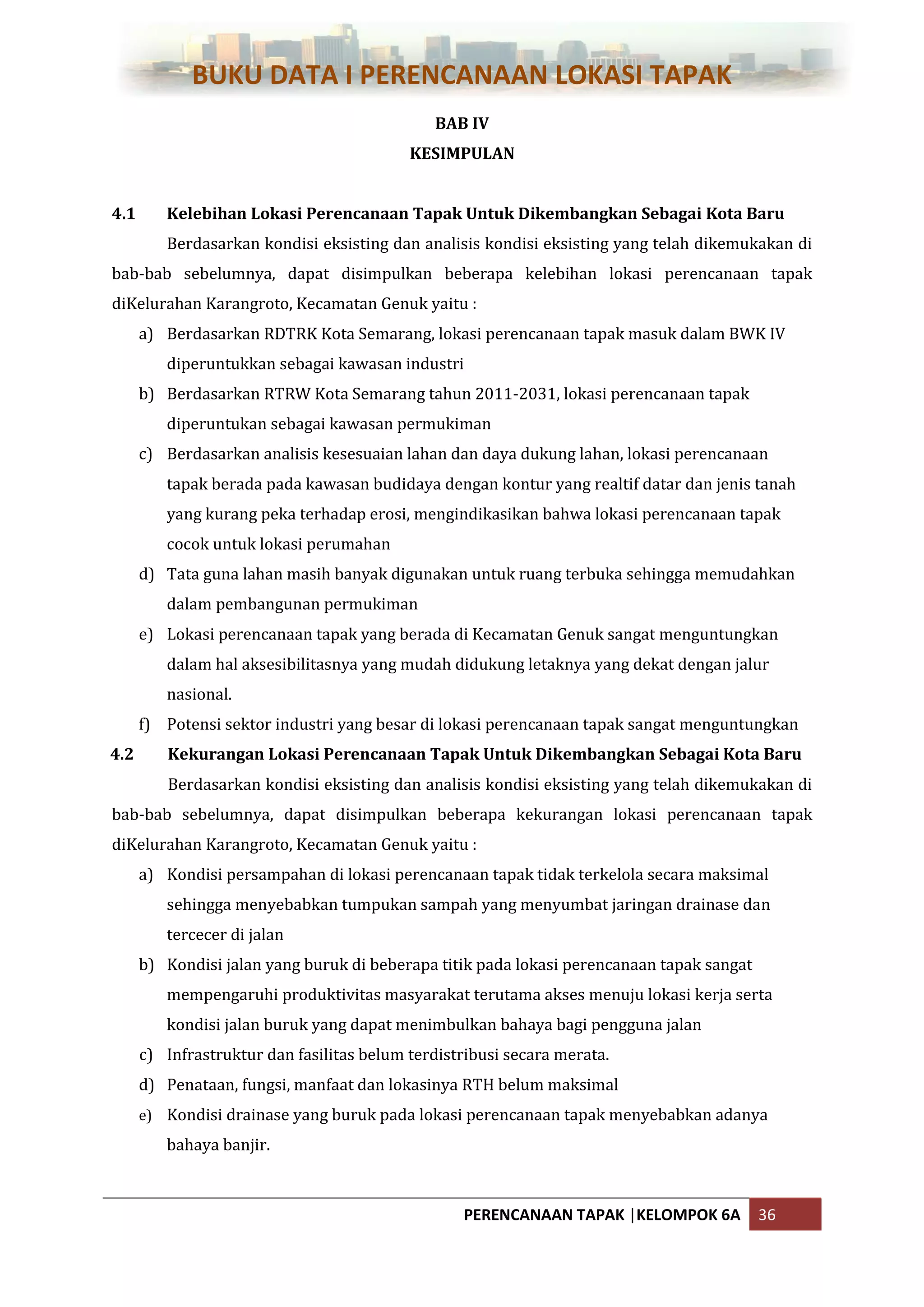 Perencanaan tapak | PDF