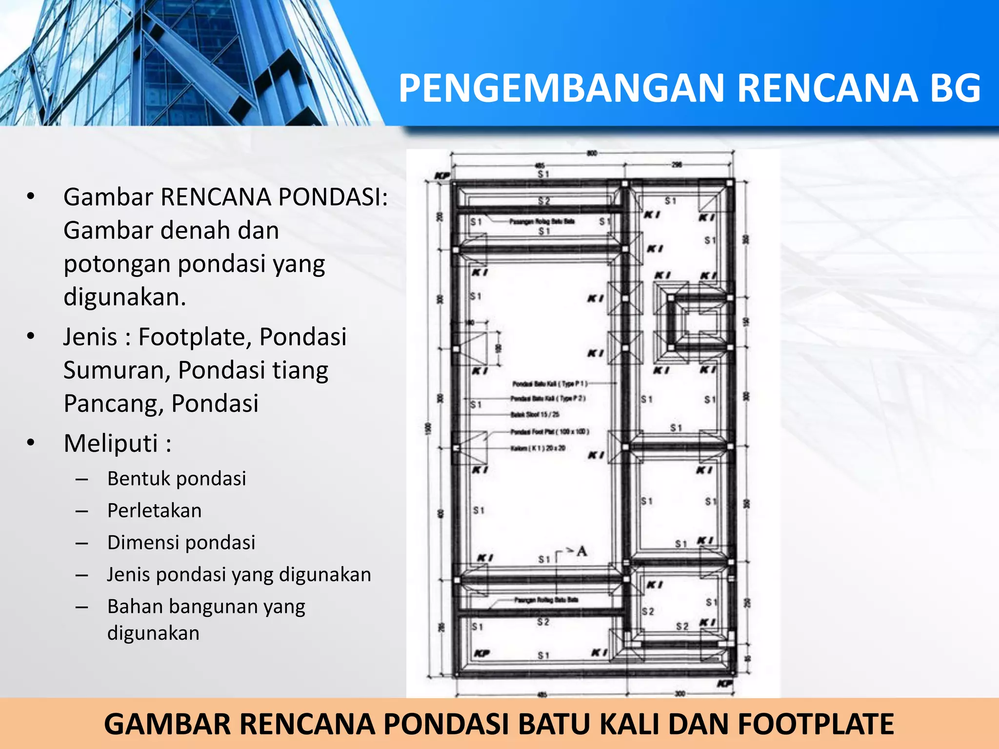 Perencanaan teknis bangunan gedung ppt | PDF