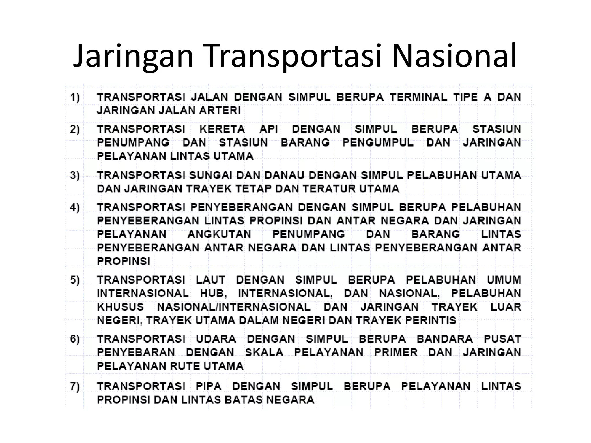 Perencanaan Transportasi PWK UB Lect 03 2009 | PPTX