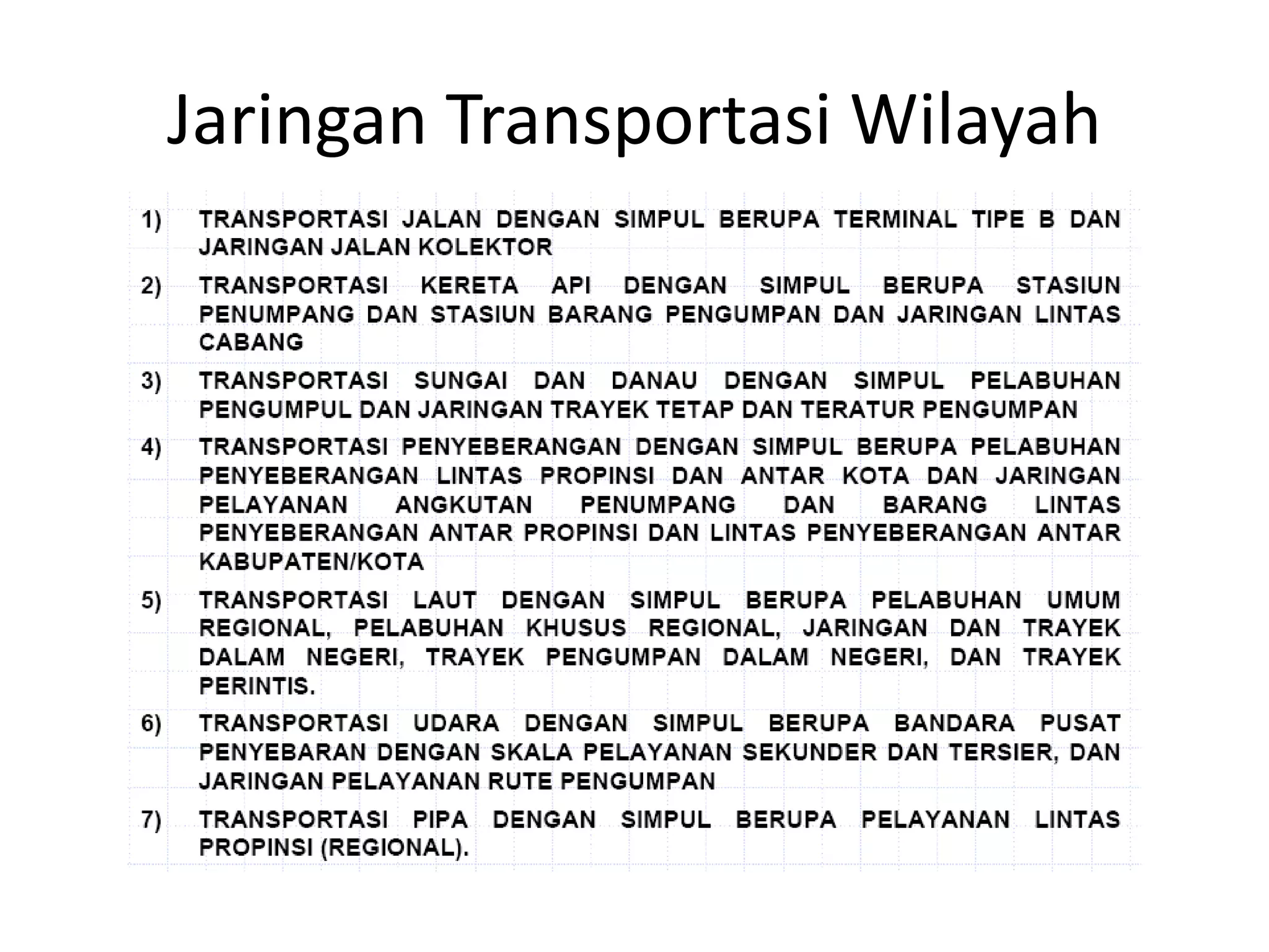 Perencanaan Transportasi PWK UB Lect 03 2009 | PPTX