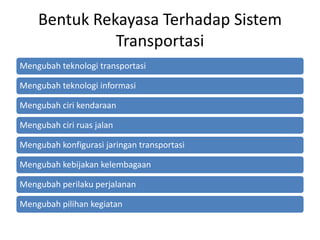 Perencanaan Transportasi PWK UB Lect 03 2009 | PPTX