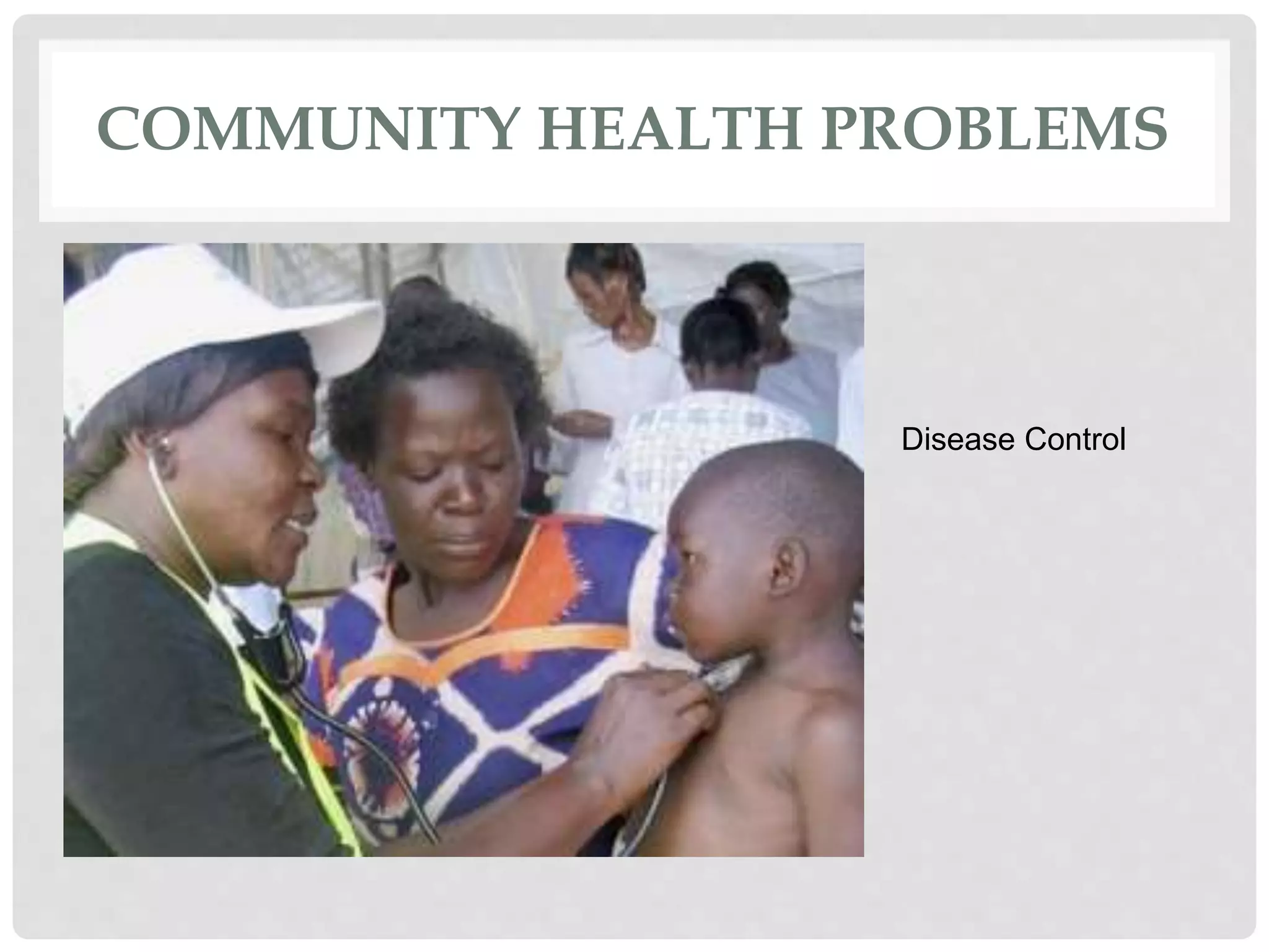 Perennial community health problems | PPTX