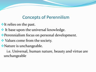 Perennialism | PPTX