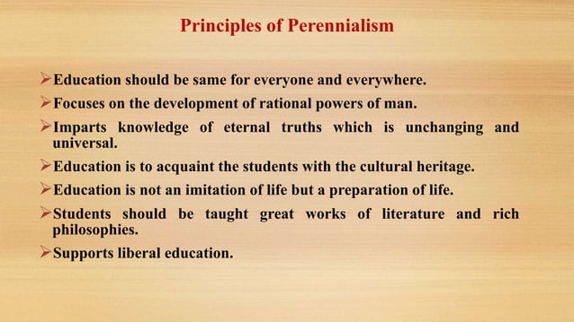 Perennialism | PPTX