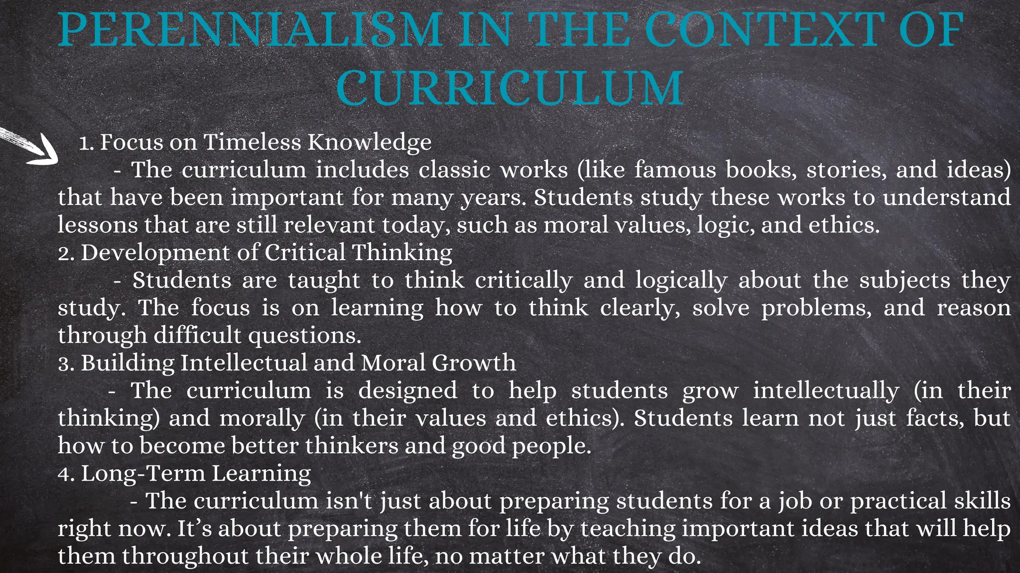 PERENNIALISM power point presentation on philosophy of education | PDF