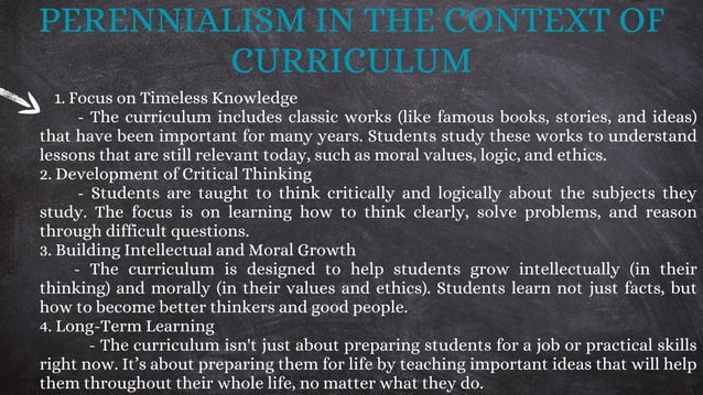 PERENNIALISM power point presentation on philosophy of education | PDF ...