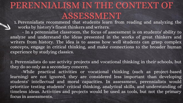 PERENNIALISM power point presentation on philosophy of education | PDF ...