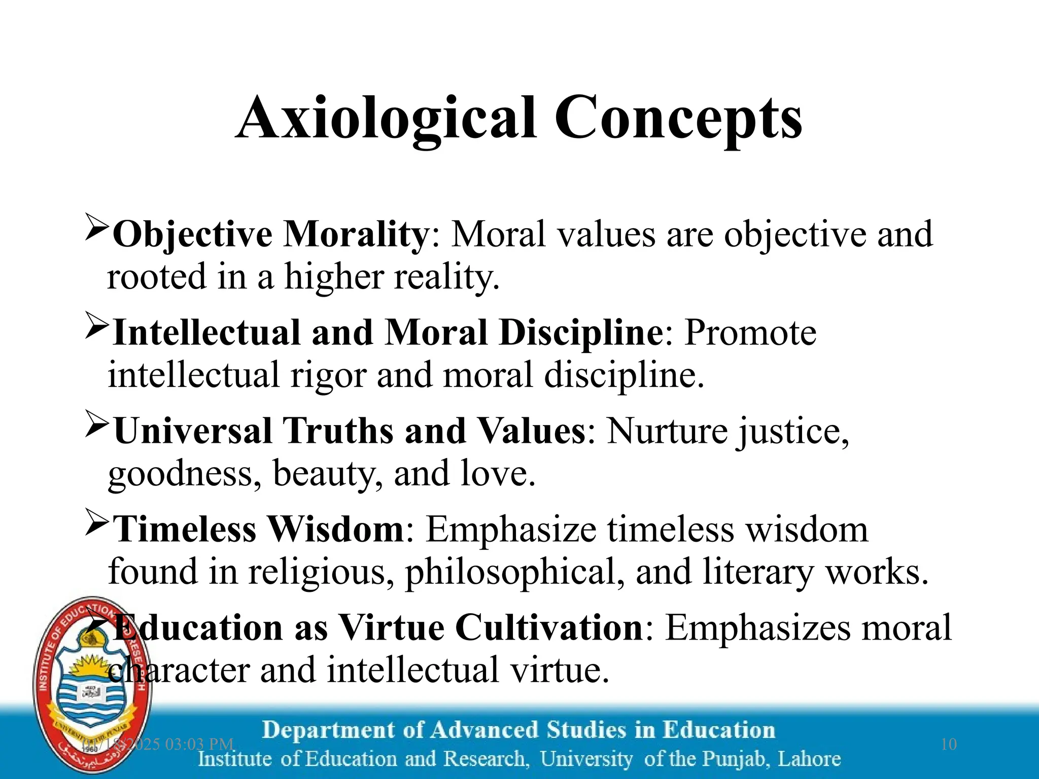 Perennialism | Educational Philosophy of Perennialism | PPTX