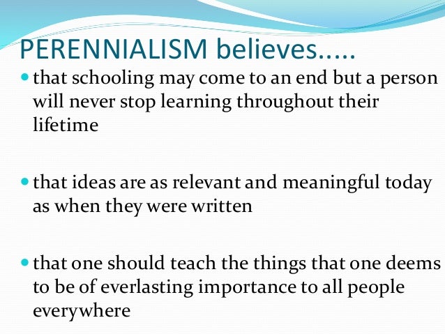 Perennialism