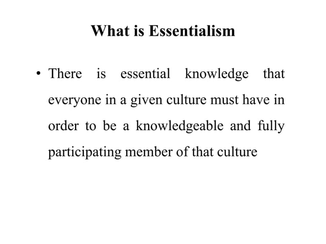 Perennialism, essentialism, progressivism, deconstructionism | PPTX ...