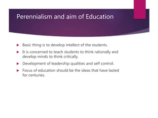 Perennialism philosophy | PPT