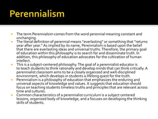 Perennialism Presentation By Edwin Mugwira.pptx