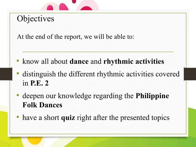 Rhythmic Activities | PPTX