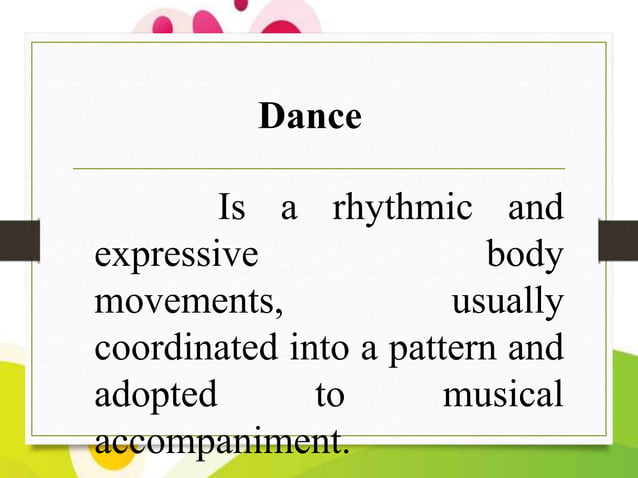 Rhythmic Activities | PPTX