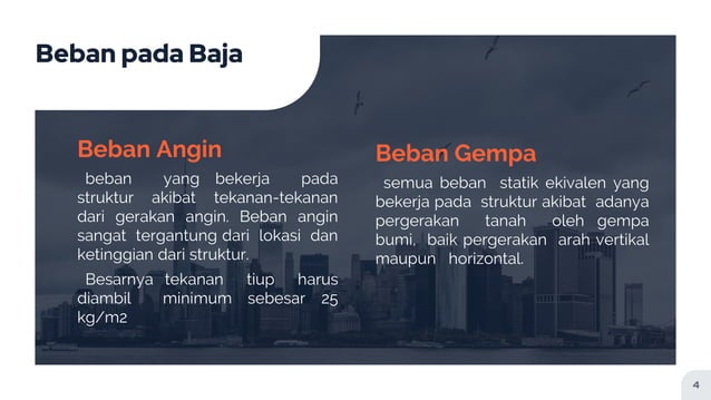 Rekayasa Struktur Baja 2 (beban Pada Baja) | PPTX