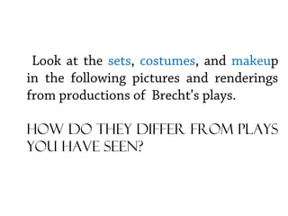 Epic theater and Theater of the Absurd | PPT