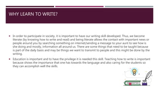 Purpose of writing | PPT