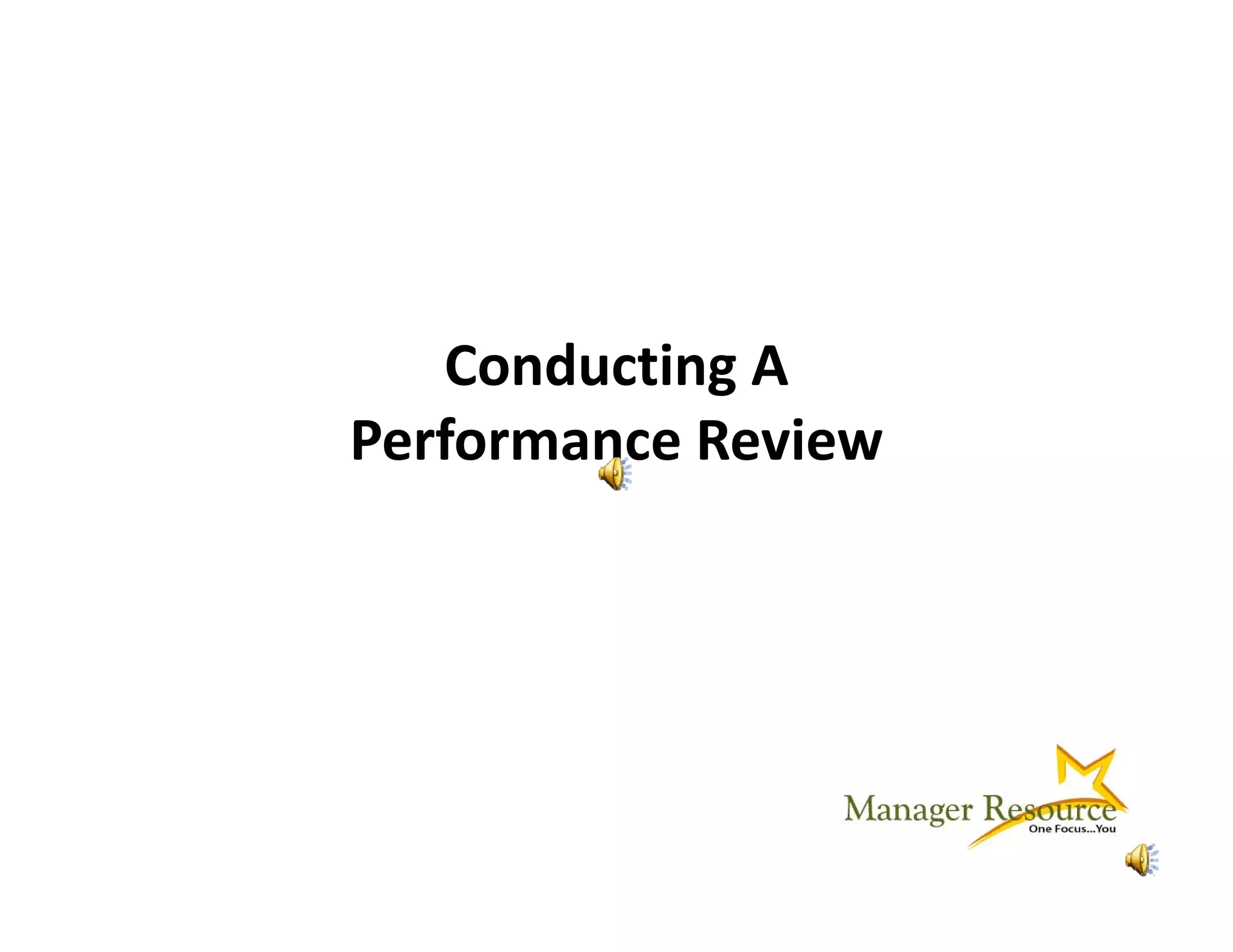 Conducting A Performance Appraisal | PDF