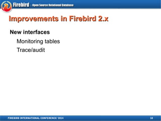 Firebird Performance counters in details | PPT