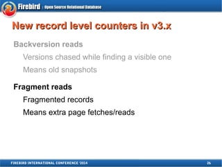 Firebird Performance counters in details | PPT