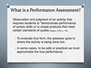 Performance Based Assessment | PPTX