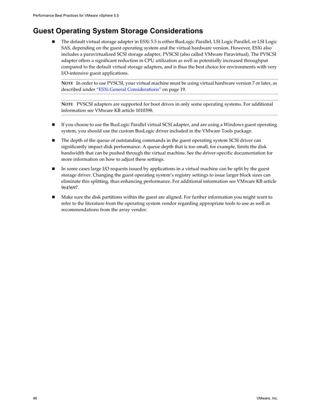 Perf_Best_Practices_vSphere5.5 vmware esxi | PDF | Operating Systems | Computer Software and ...